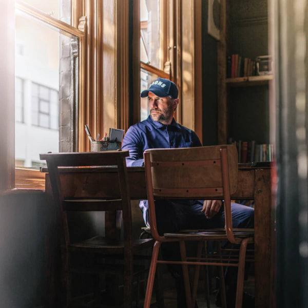 &SONS Baseball Cap Navy - Natural Man