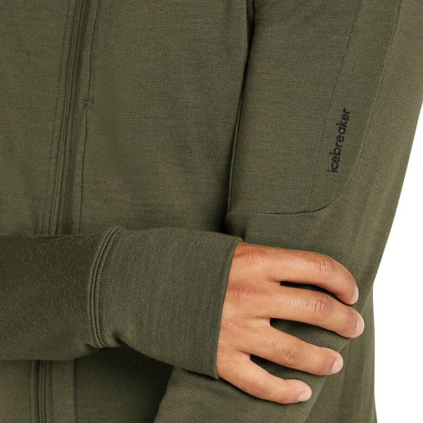 Icebreaker Men's Merino 260 Quantum IV Long Sleeve Zip Hoodie - Natural Man
