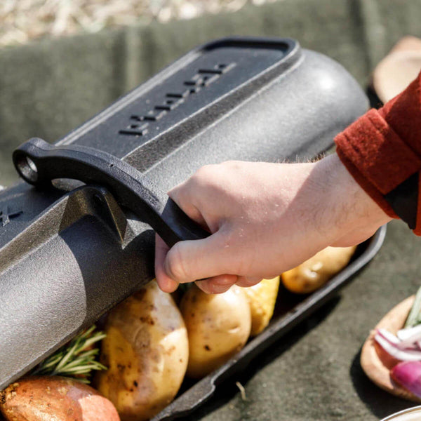 Petromax Cast Iron Large Potato Cooker for Camp Cooking - Natural Man