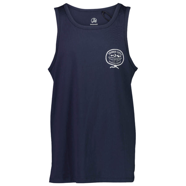 Swanndri Men's Old Ties Singlet Navy/White - Natural Man