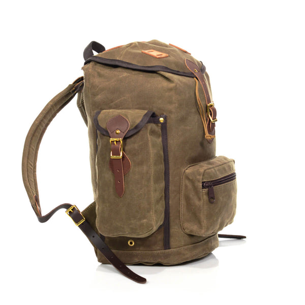 Frost River Summit Expedition Pack, Canvas Knapsack - Natural Man