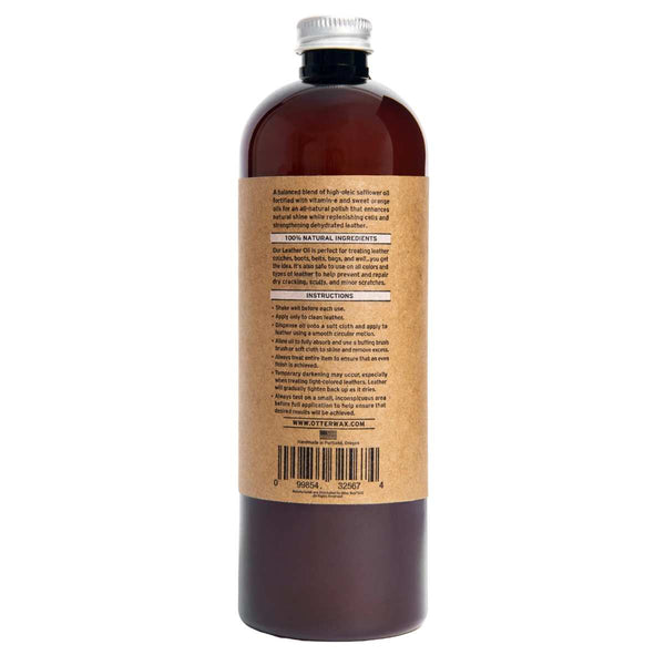 Otter Wax Leather Oil 16oz - Natural Man